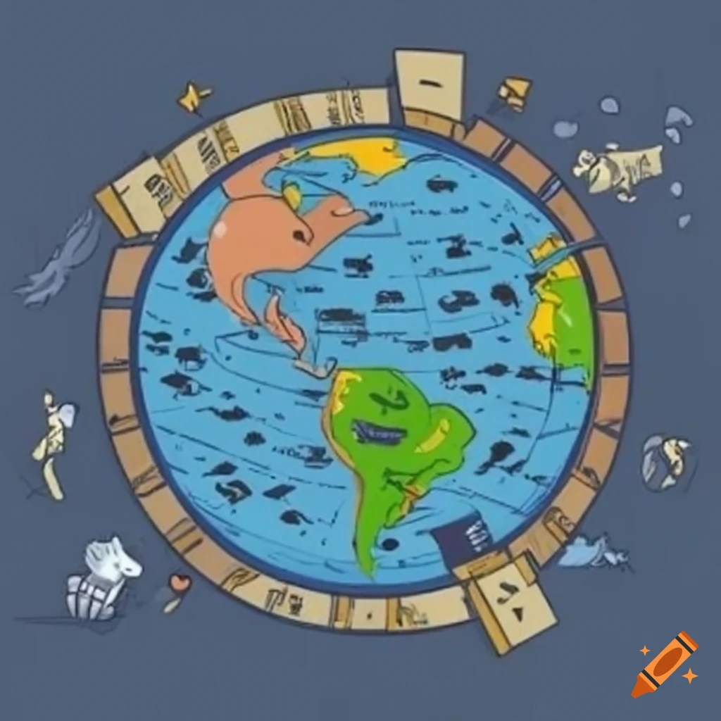 Historical world globe for kids book