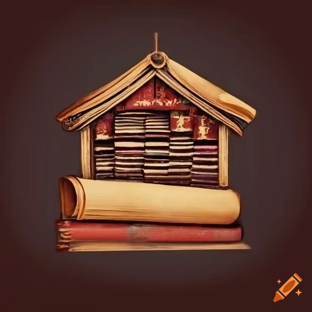 Vintage book store logo on Craiyon