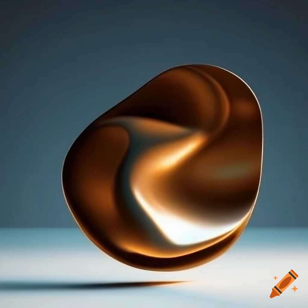 Abstract liquid metal shapes on Craiyon