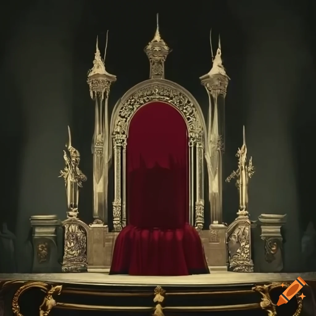 Impressive throne room on Craiyon