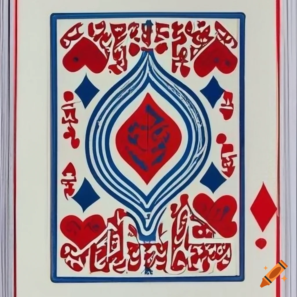 Arabic playing card on Craiyon