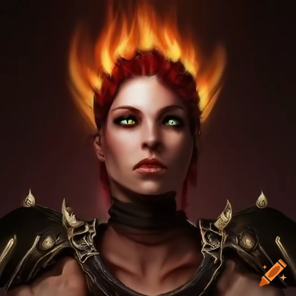 Red Hair Warrior Wallpaper