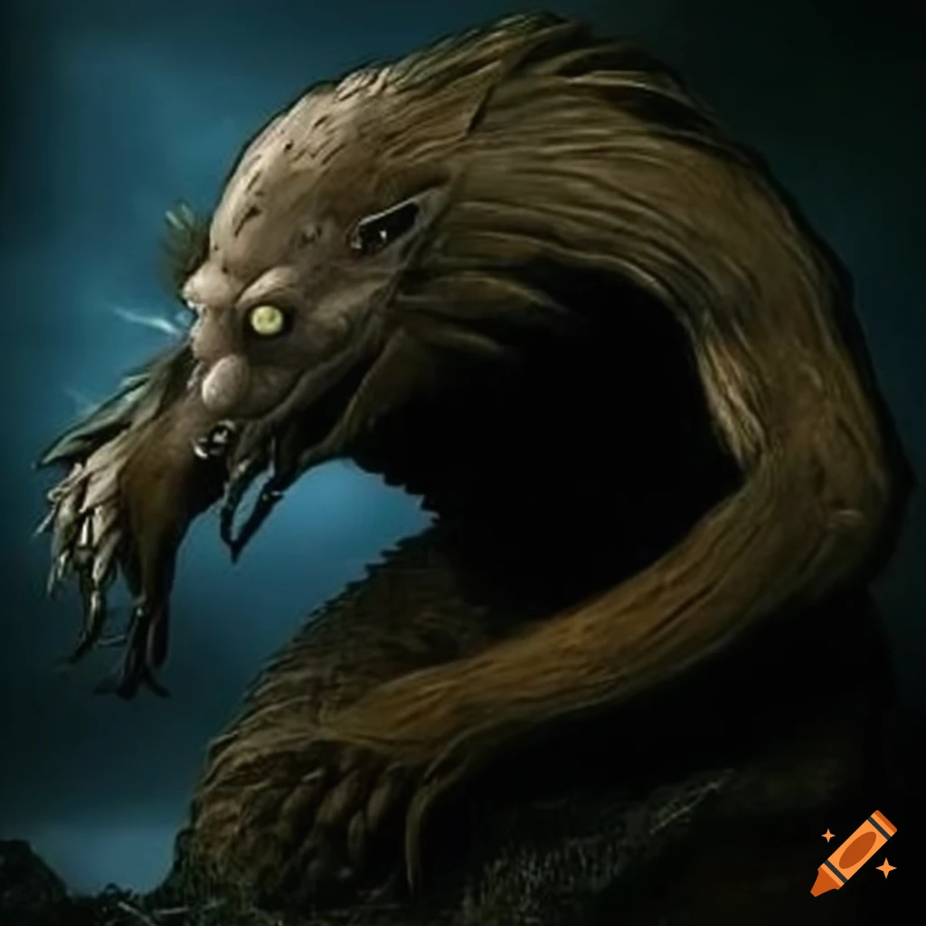 Illustration of a scottish monster