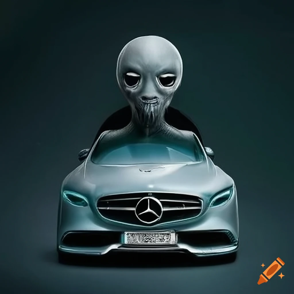 Mercedes-benz car with alien design