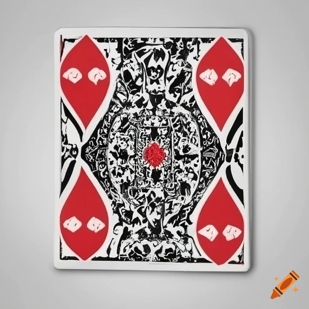 Arabic playing card on Craiyon