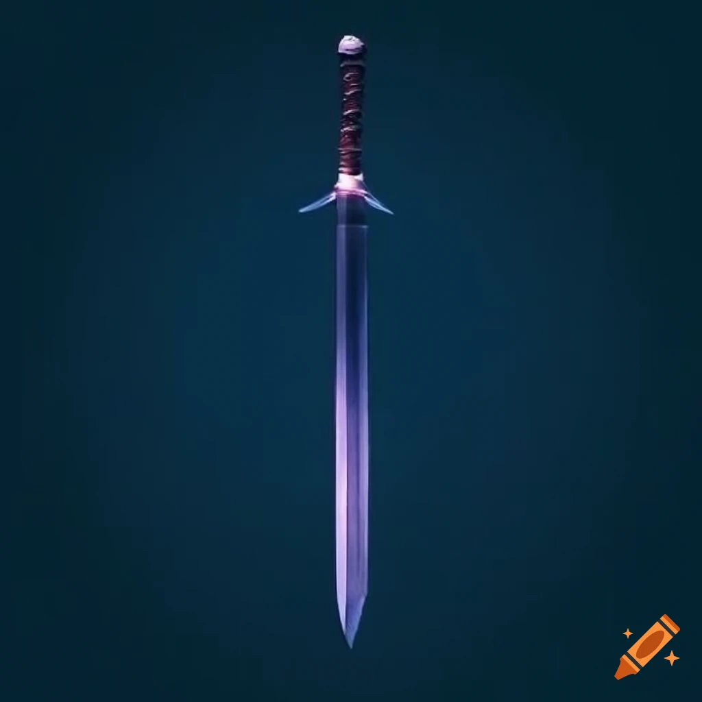 Image of a glowing longsword