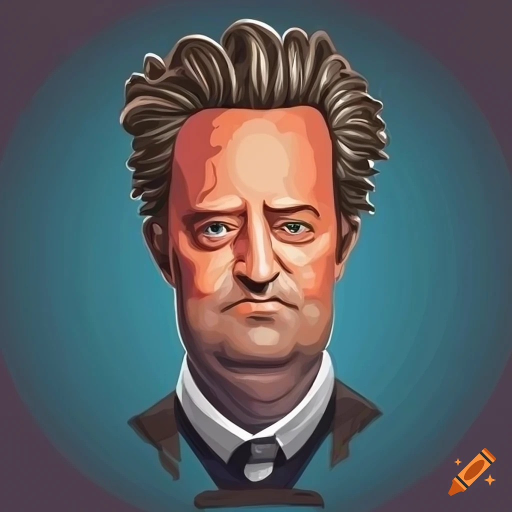 Vector illustration of matthew perry on Craiyon