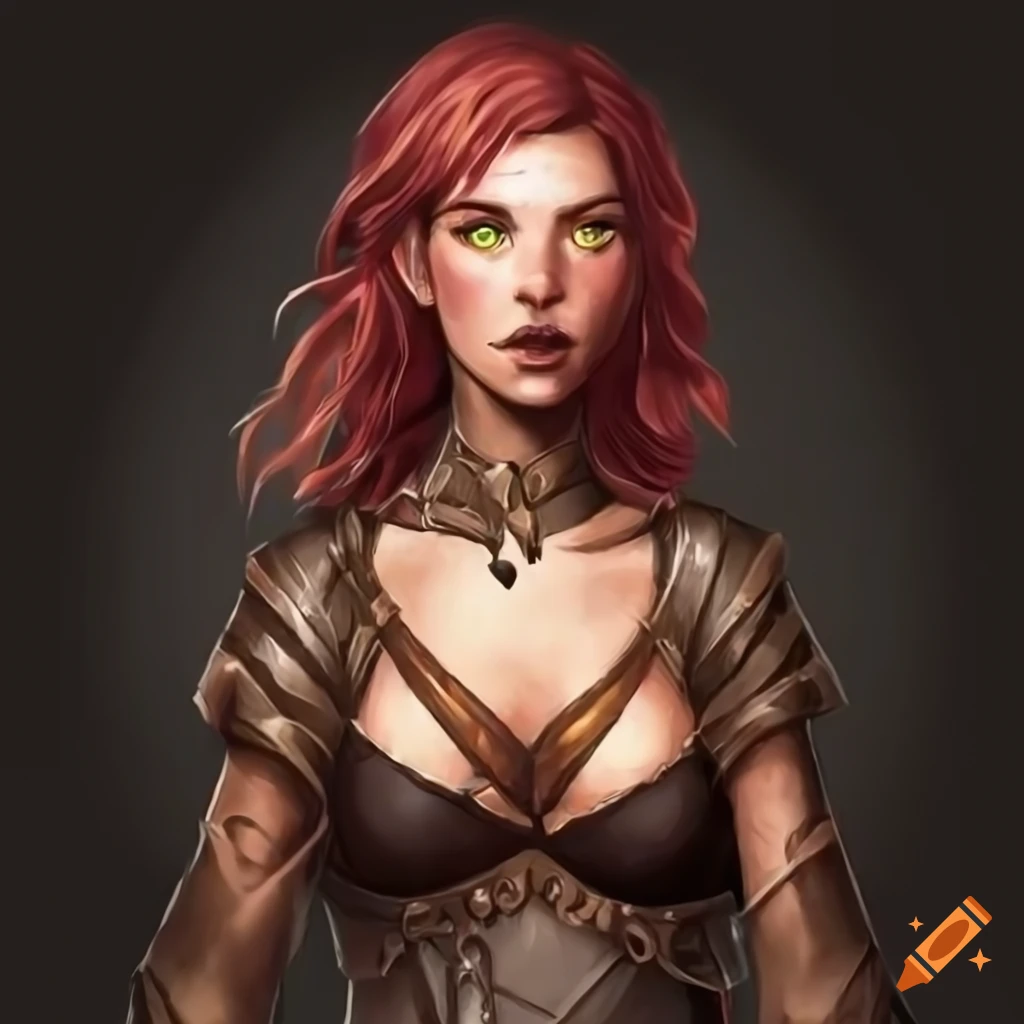 Colorful And Detailed Female Dnd Character On Craiyon