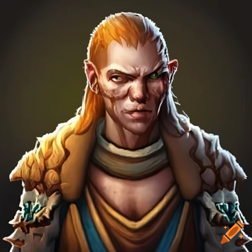 Illustration of a fantasy npc