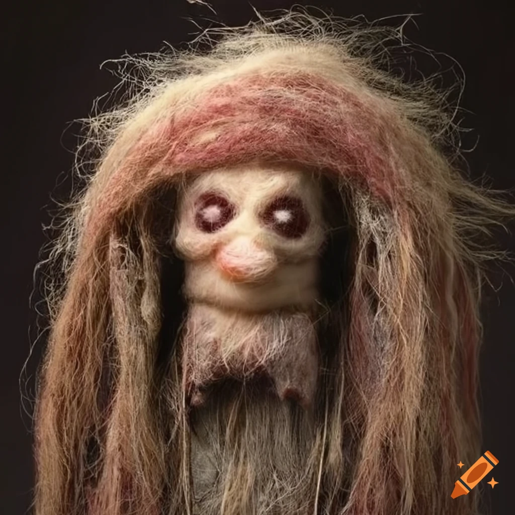 Felted wool sculpture by brian froud on Craiyon