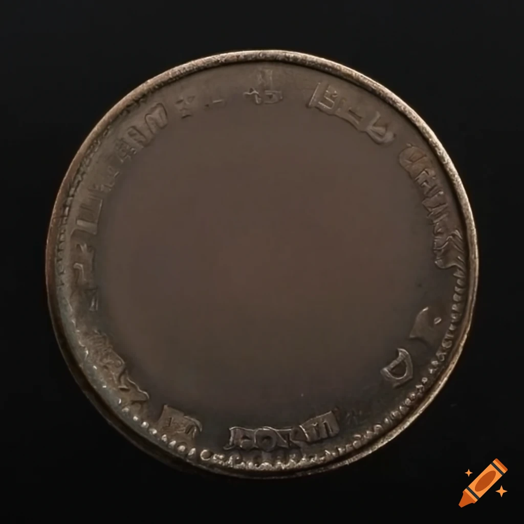 Close-up of a coin on Craiyon