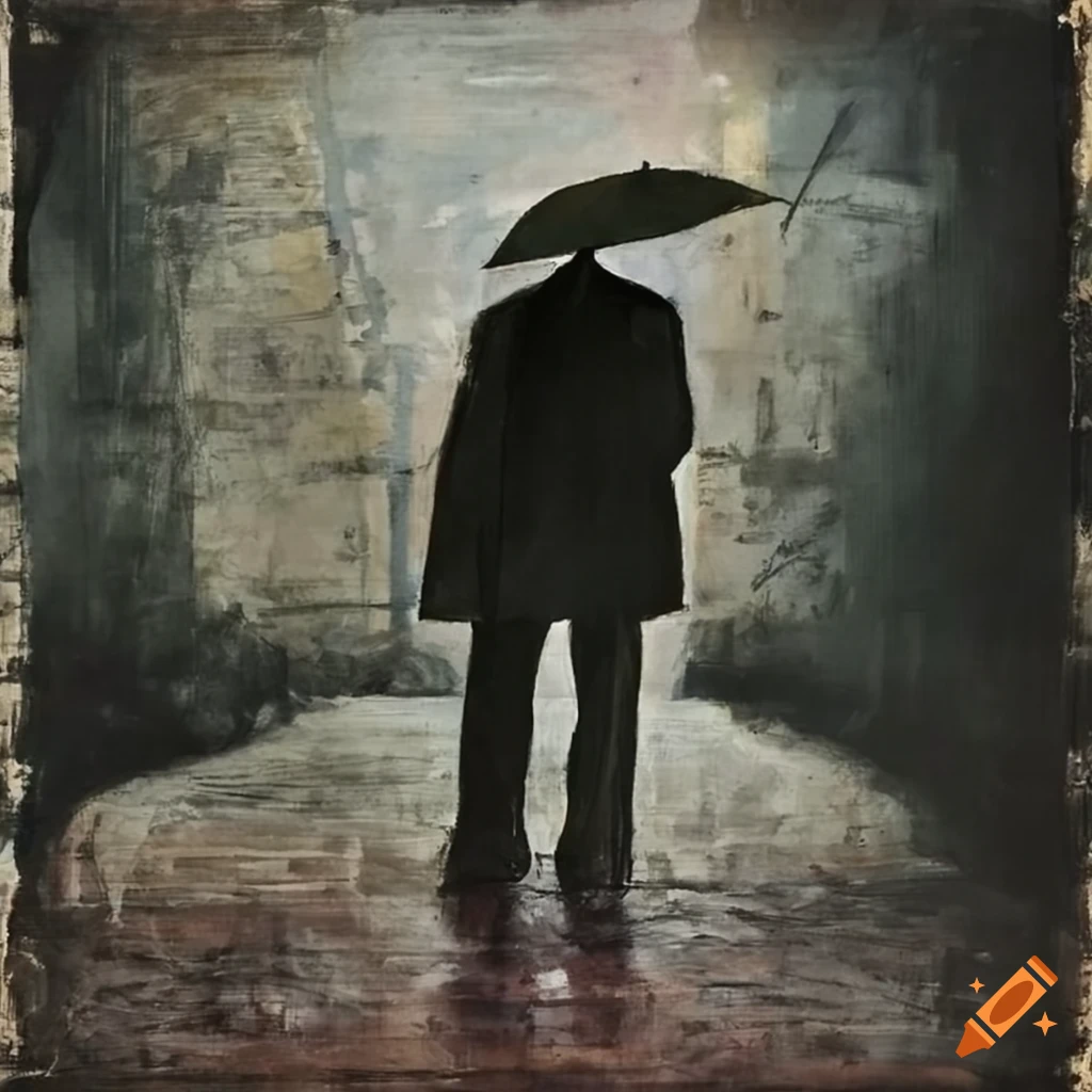 Abstract representation of memory loss with fear and decay elements on ...