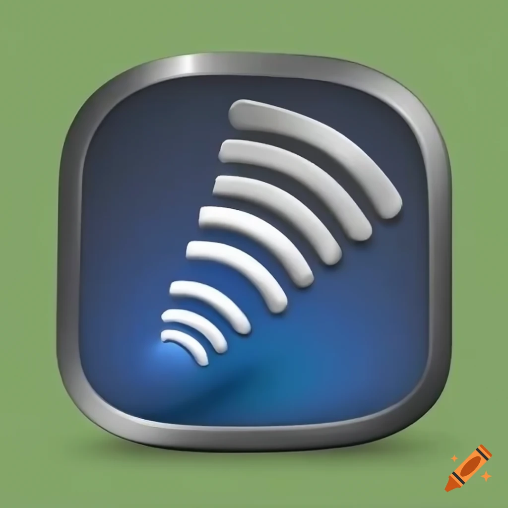 3d icon of the signal app on Craiyon