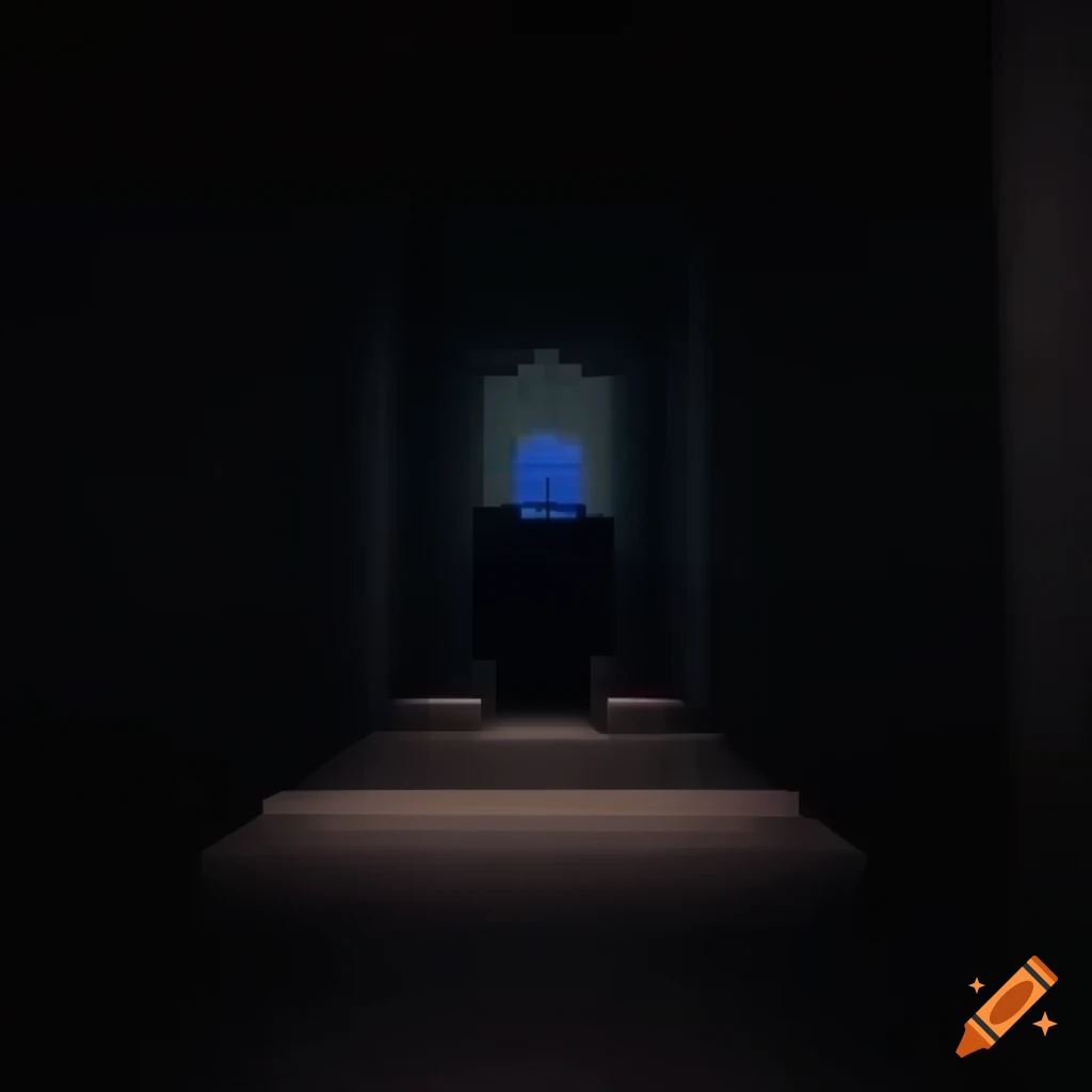 Scary footage from minecraft with scary mod on Craiyon