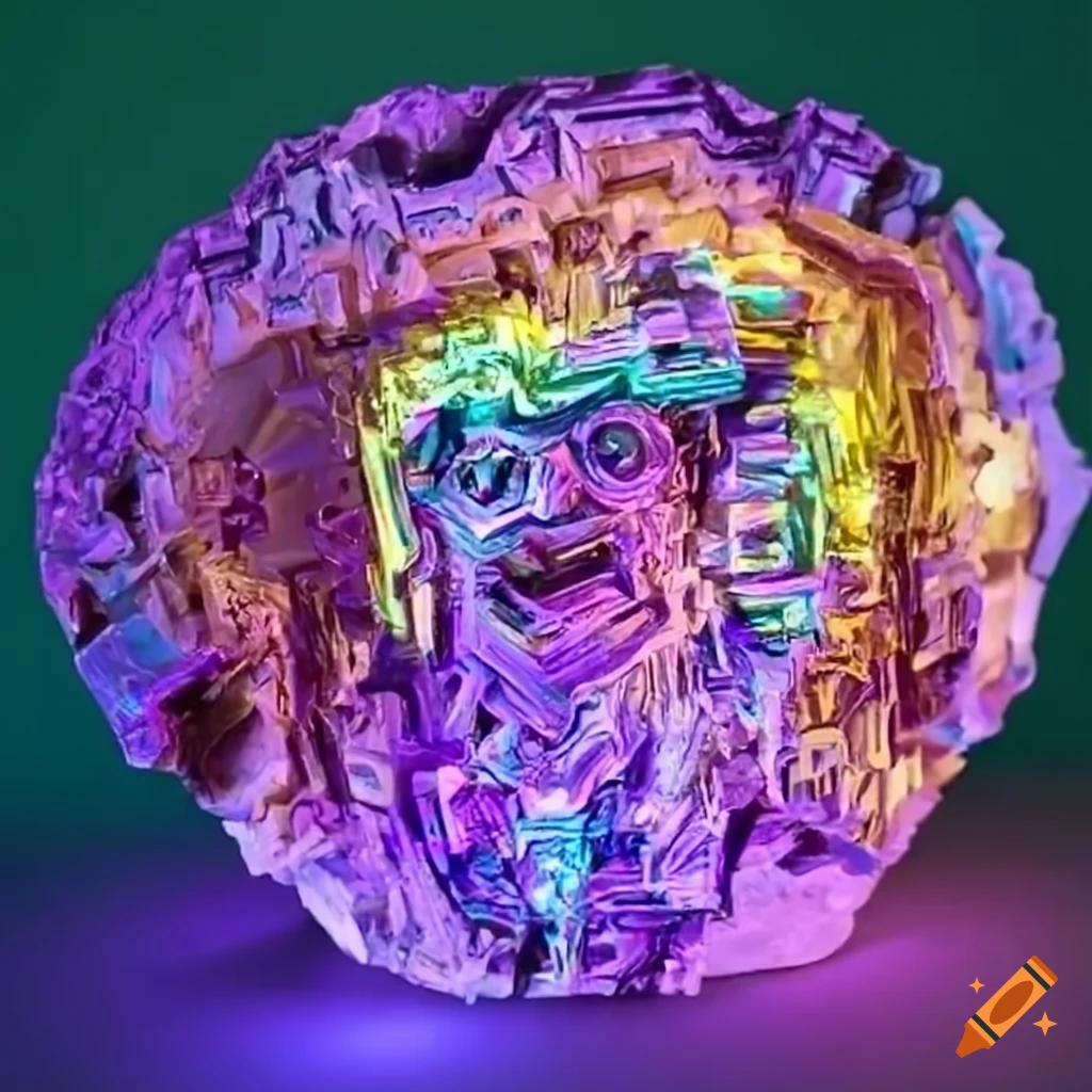 Bismuth character sculpture