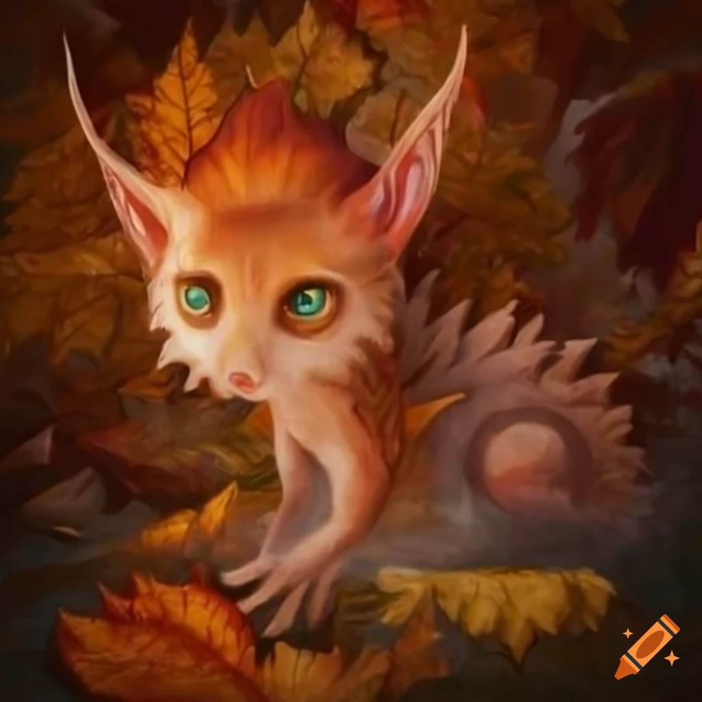 Art of autumn fantasy creatures on Craiyon
