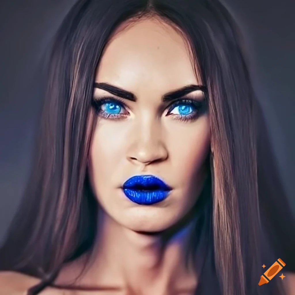 Stunning portrait of megan fox with mesmerizing blue eyes