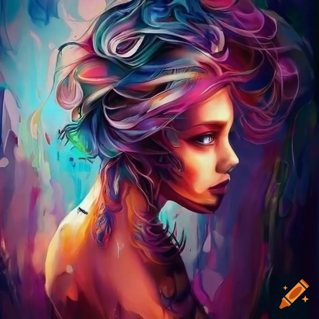 Captivating portrait of a stunning woman on Craiyon