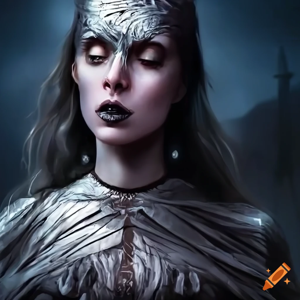 Illustration of a woman wrapped in steel