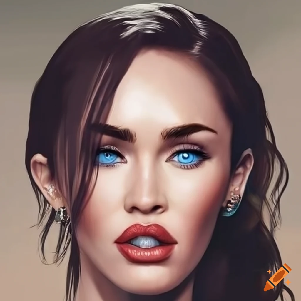 Portrait Of A Celebrity With Mesmerizing Blue Eyes On Craiyon