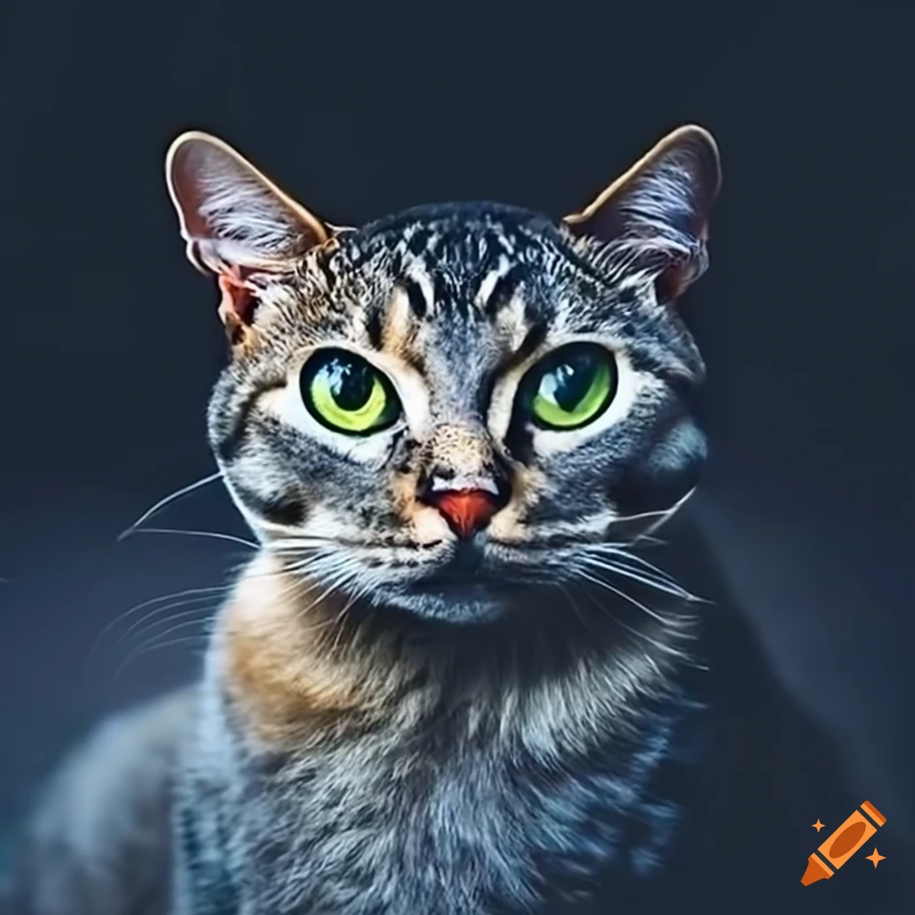 Funny image of a cat in a limousine on Craiyon