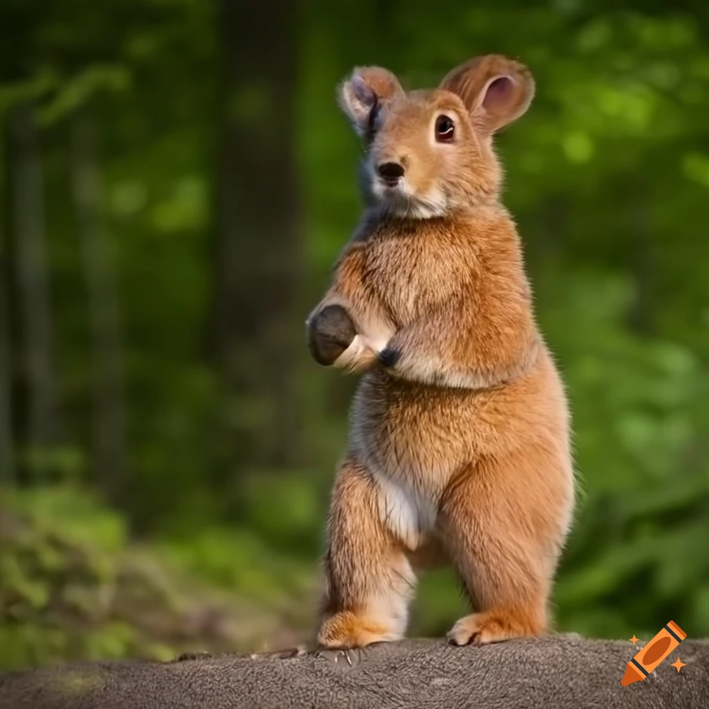 Fusion of a bear and a rabbit on Craiyon