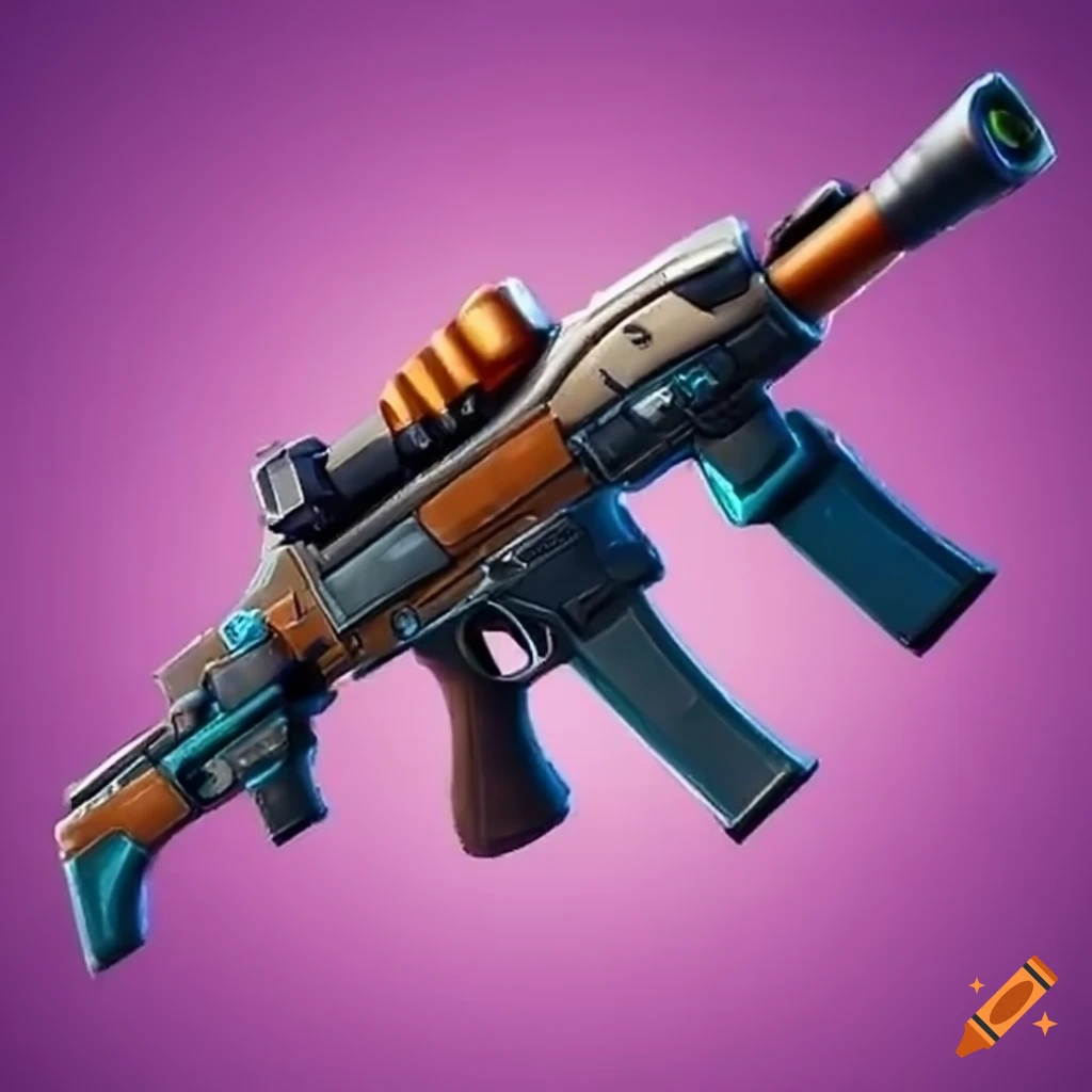 Image of an overpowered fortnite gun on Craiyon