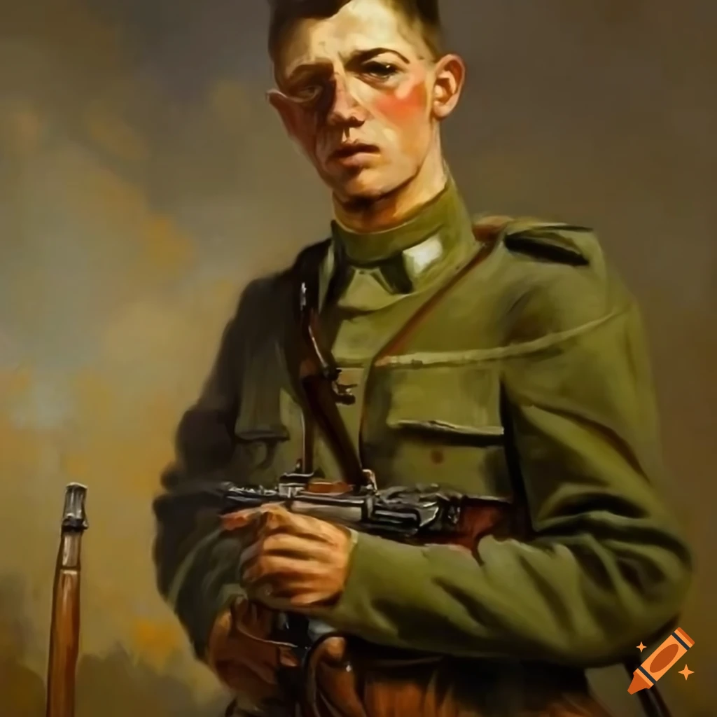 Angry french ww1 soldier on Craiyon