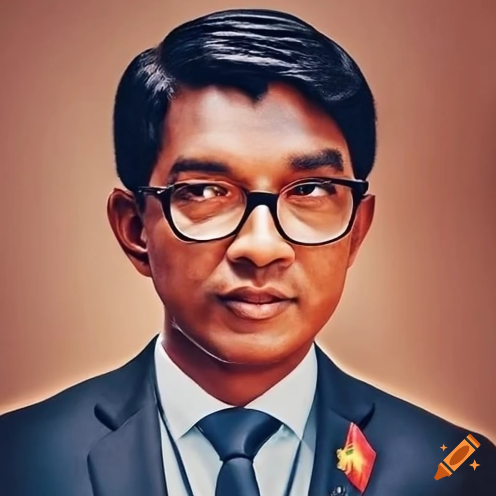 Portrait of Andry Rajoelina, President of Madagascar on Craiyon
