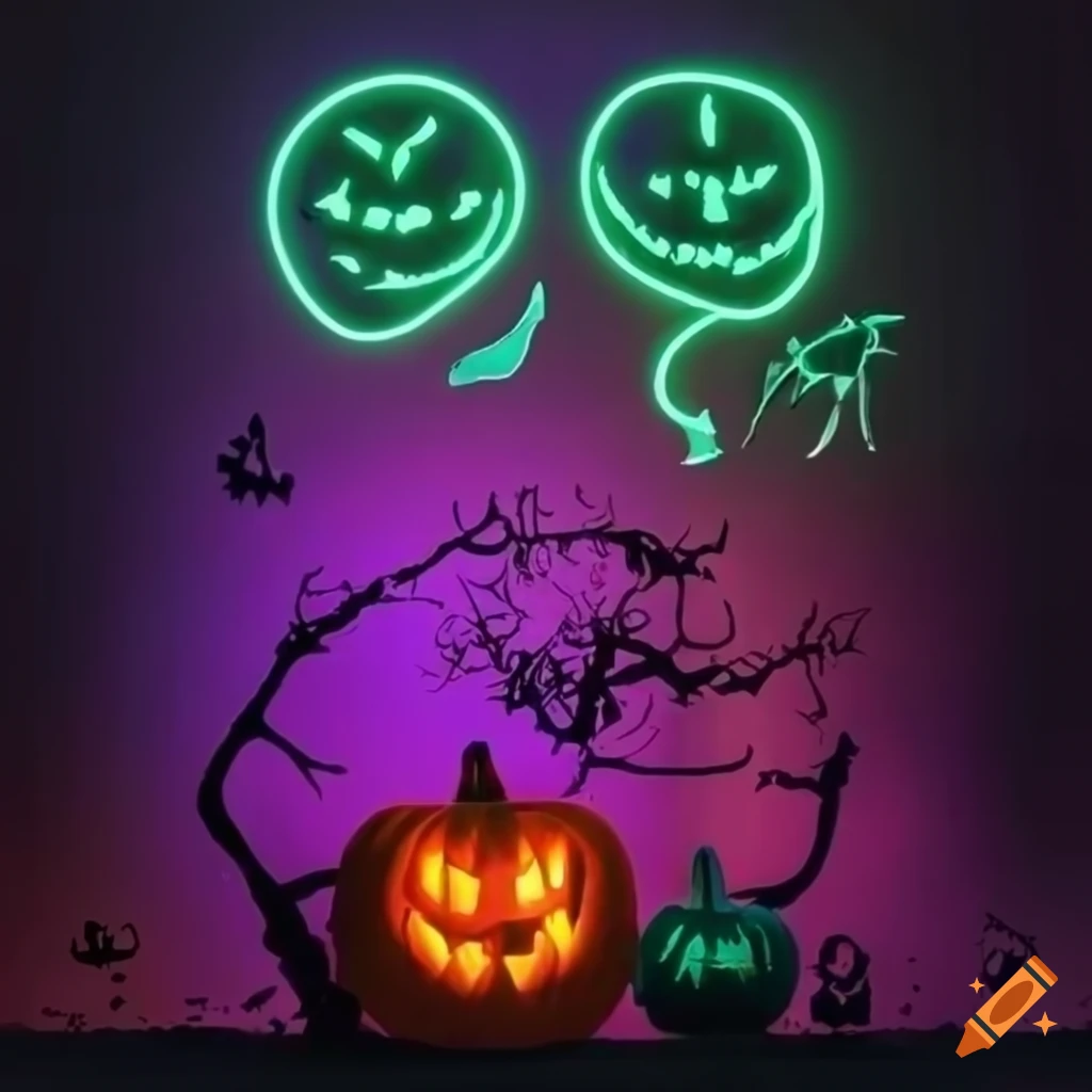 Halloween-themed image on Craiyon