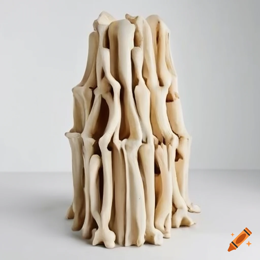 Sculpture of a single bone