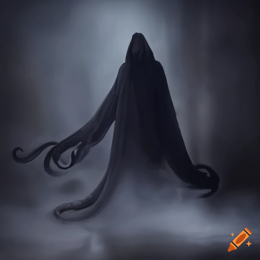 Octopus character in a mysterious cloak