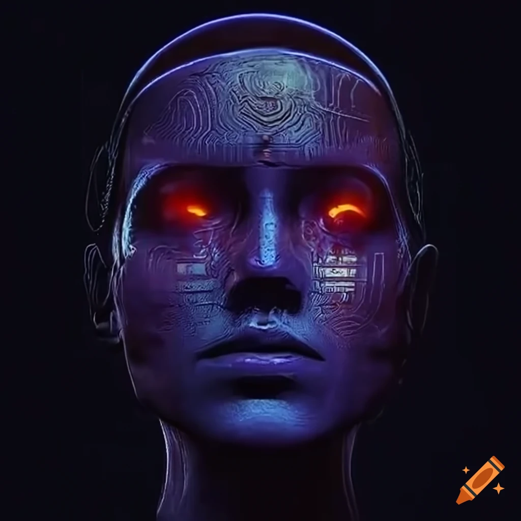 Image of a corrupt ai on Craiyon