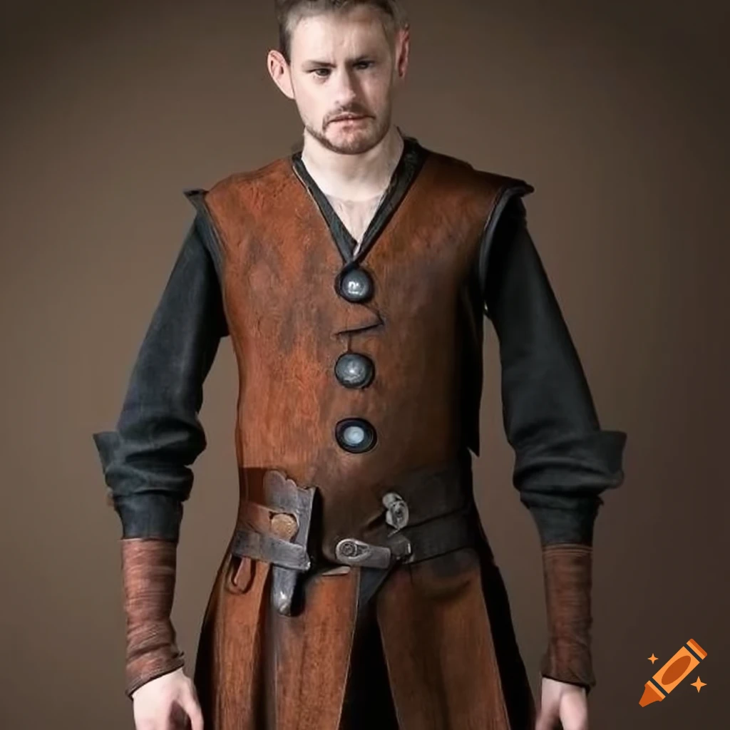 Rustic vest for a magical bard in medieval times