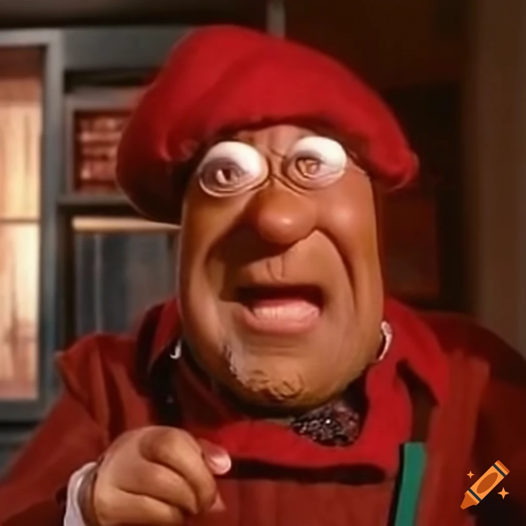 1930s everyman protagonist with a nien nunb twist on Craiyon