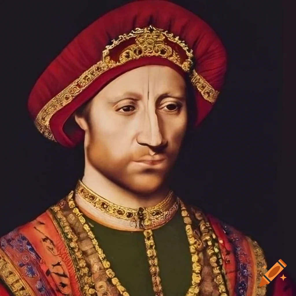 Portrait of a Hindu king from the 1600s on Craiyon