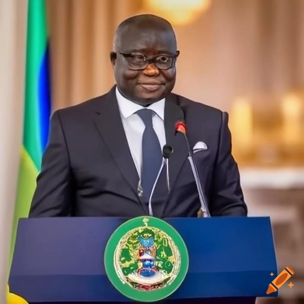 Julius maada bio, 5th president of sierra leone on Craiyon