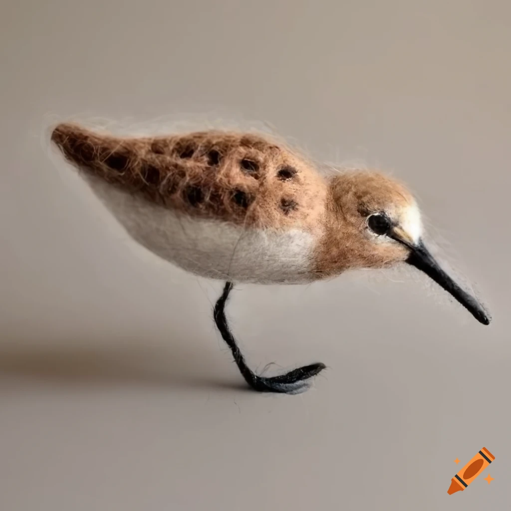 Wool sandpiper sculpture