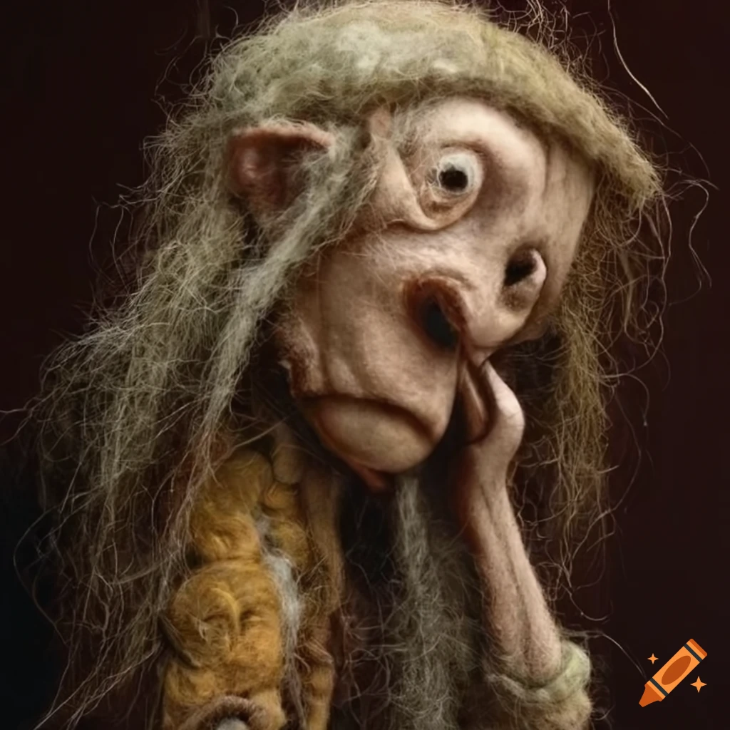 Felted wool sculpture by brian froud on Craiyon