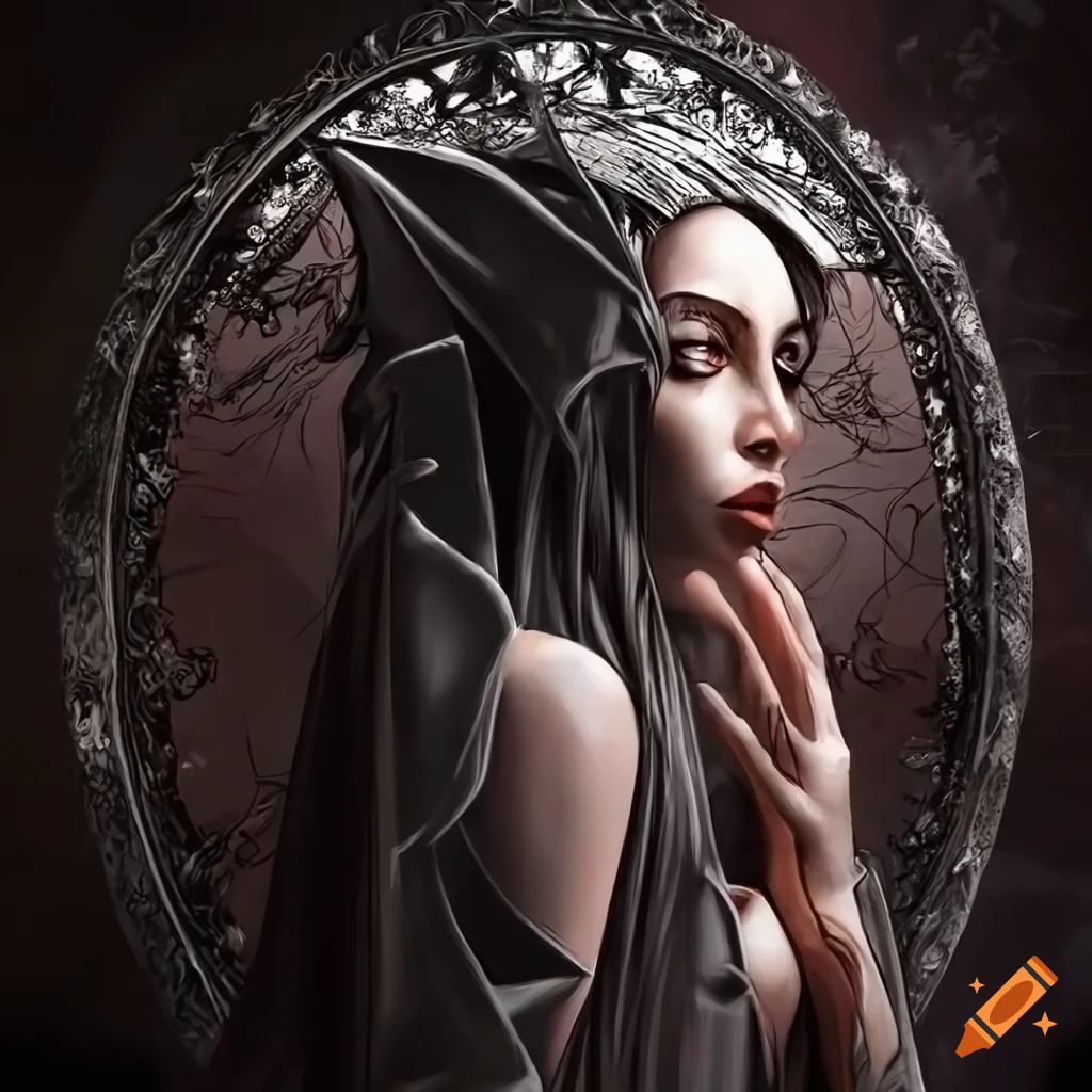 Illustration of a woman wrapped in steel