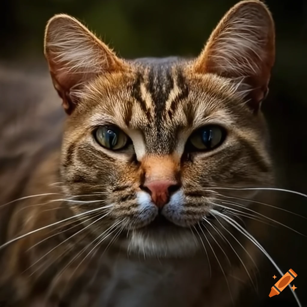 Cute cat close-up on Craiyon