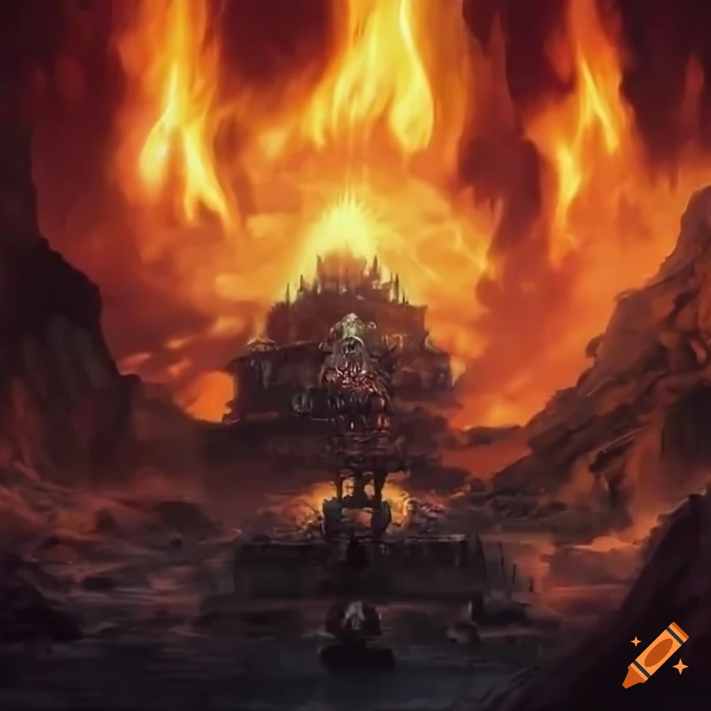 Detailed fairytale illustration of an apocalyptic world on Craiyon