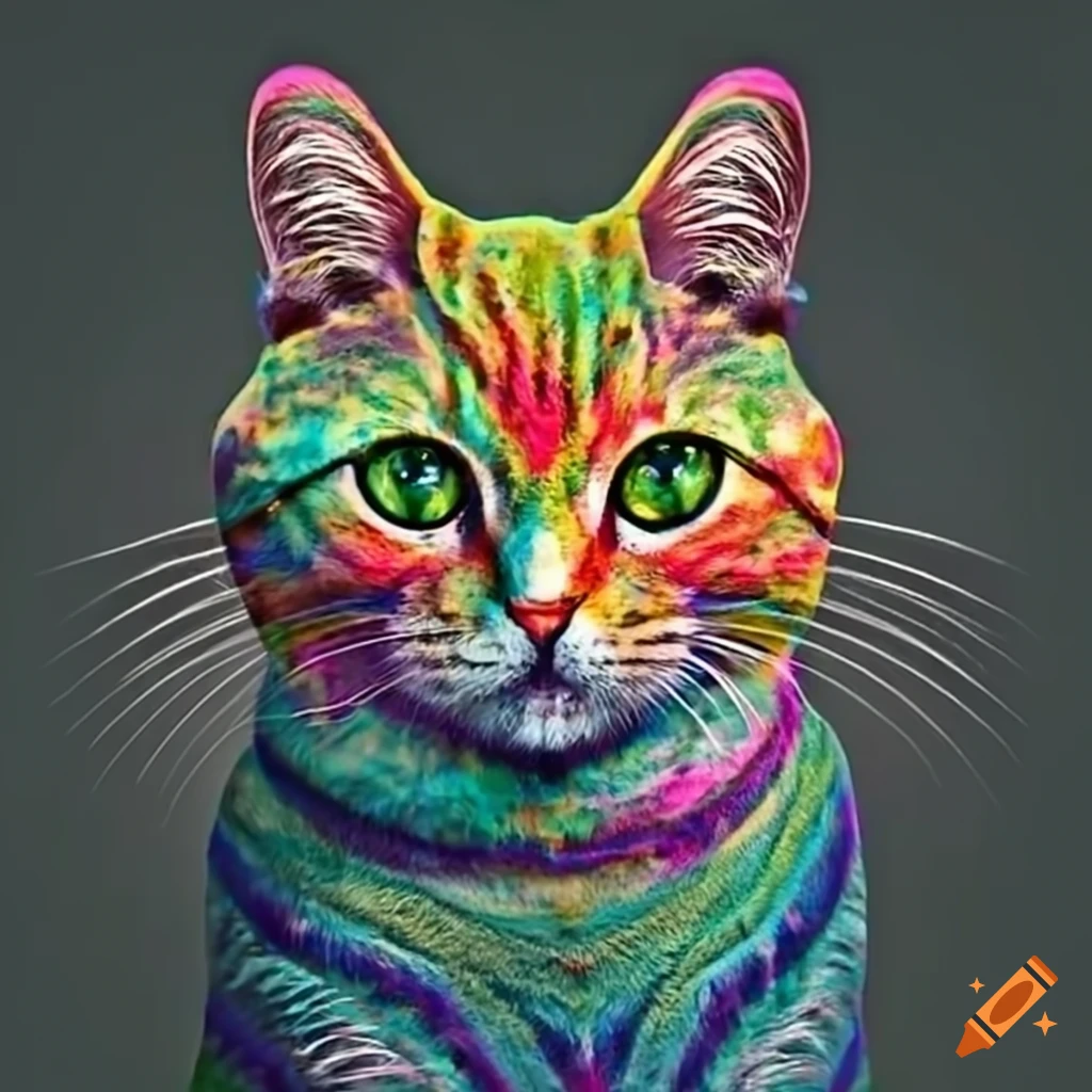 colorful-punk-rock-cat-on-craiyon