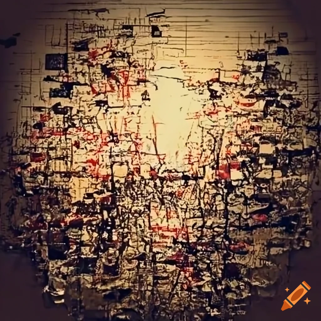 Abstract representation of disintegration and worry