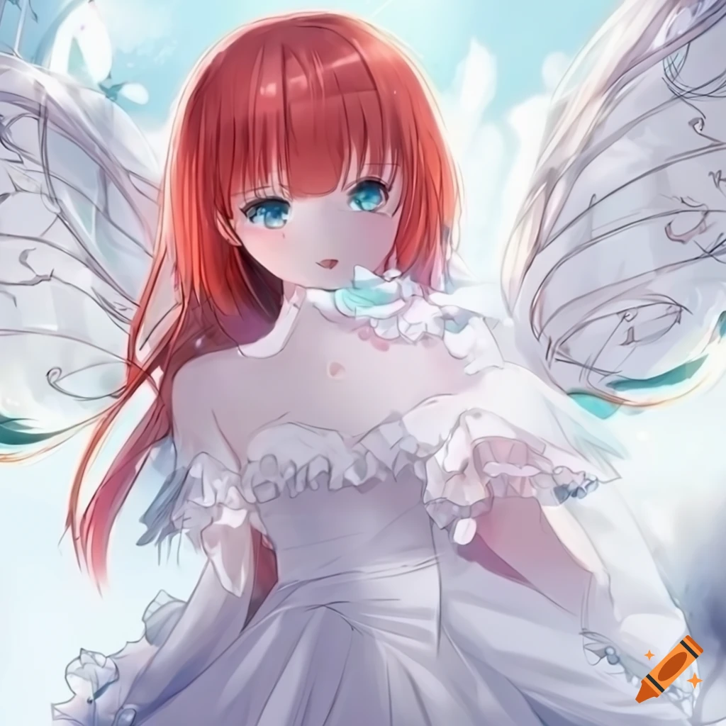 Pink Angel Anime Girl On Craiyon