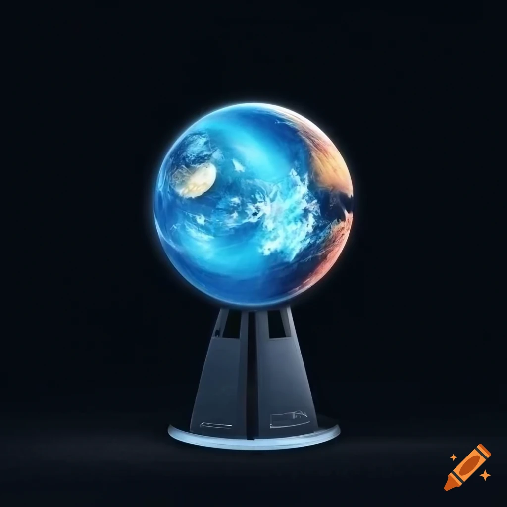 Interior of a modern planetary observatory on Craiyon