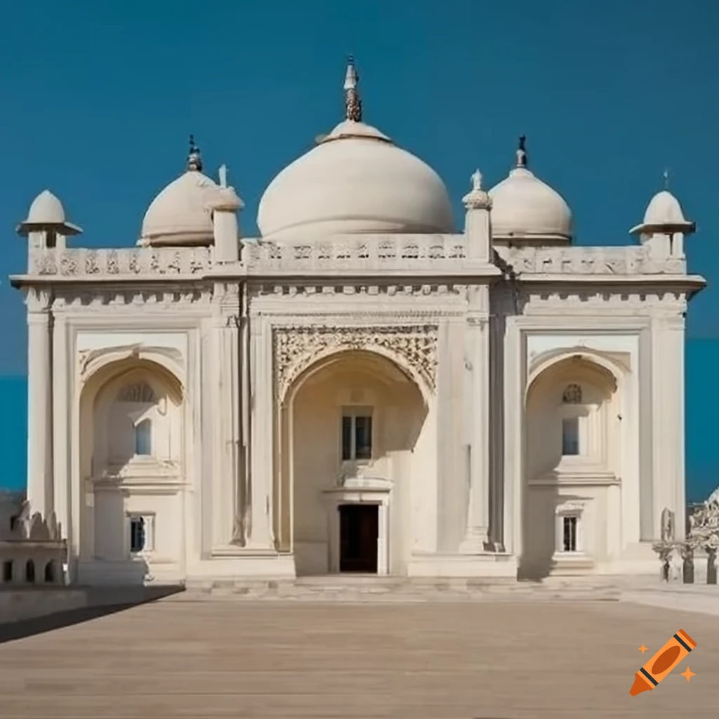 Mediterranean style White House front view on Craiyon
