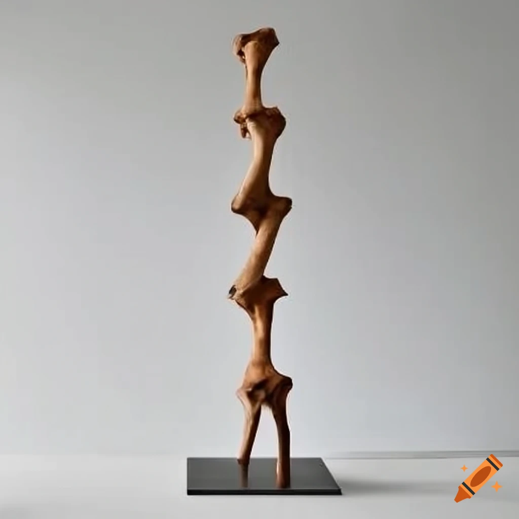 Sculpture of a single bone on Craiyon