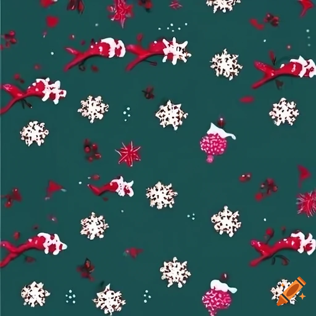 Festive christmas patterns on Craiyon