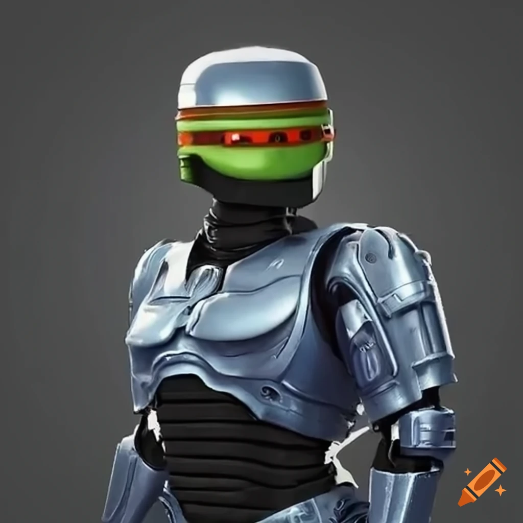Apu frog with robocop helmet for halloween on Craiyon